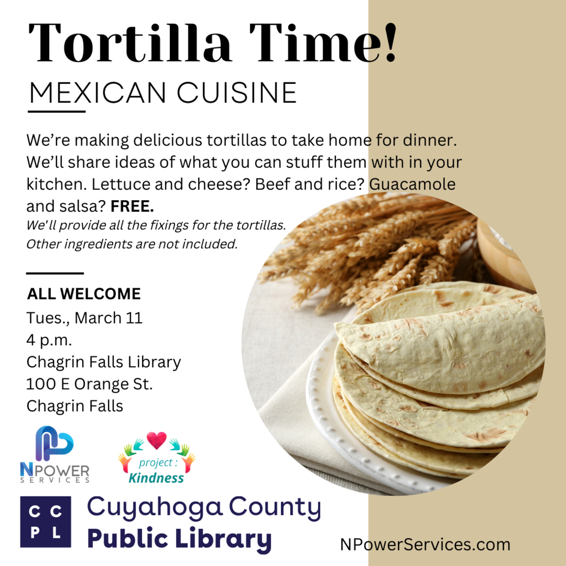 Tortilla Time! Mexican Feast | Milestones Autism Resources | March 11, 2025 | Milestones Autism ...